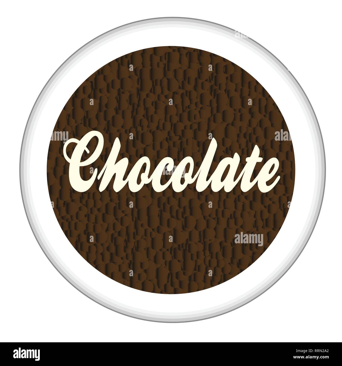 Top view hot chocolate Stock Vector Images - Alamy