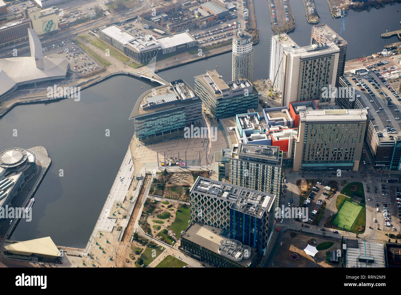 Salford city view media city hi-res stock photography and images - Alamy