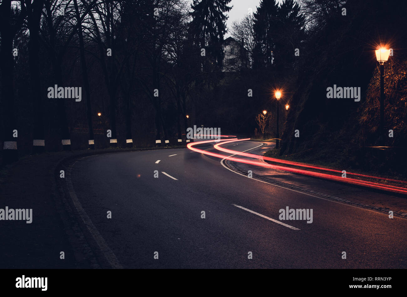 Long and curvy road hi-res stock photography and images - Alamy