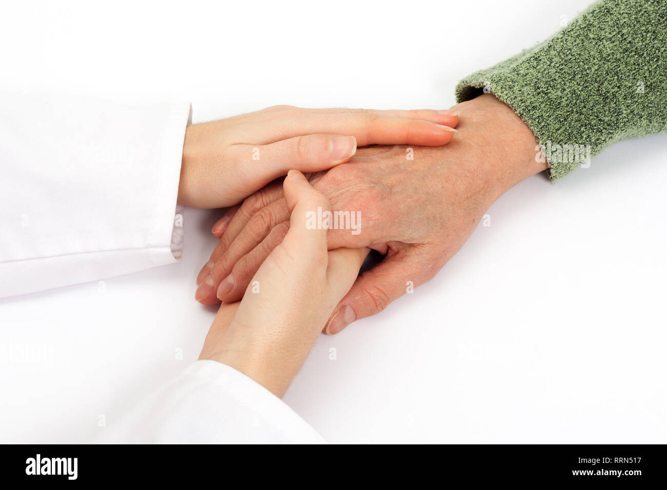 Holding senior hand care Stock Photo - Alamy