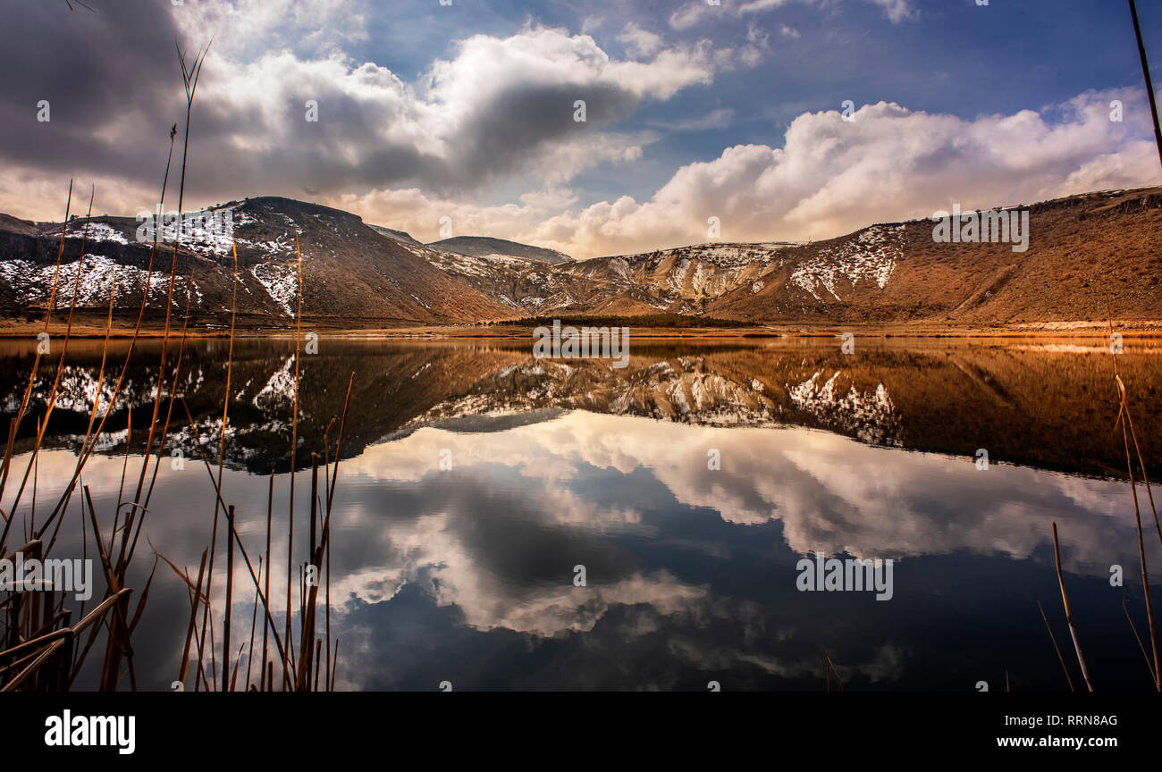 Cappadocia, the pomegranate(Narli) lake Stock Photo - Alamy