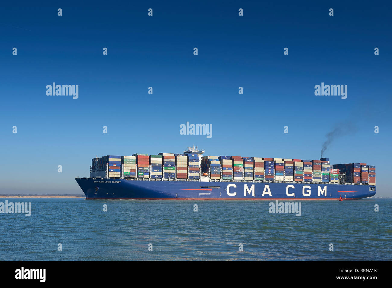 The Giant CMA CGM LOUIS BLERIOT, 400 Metre, Ultra-Large, Container Ship ...
