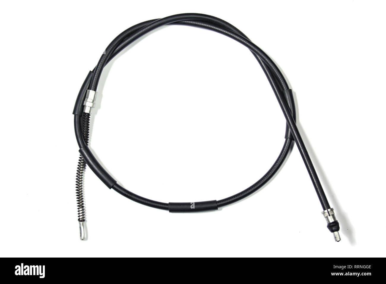 wire parking brake car isolated on white background Stock Photo - Alamy