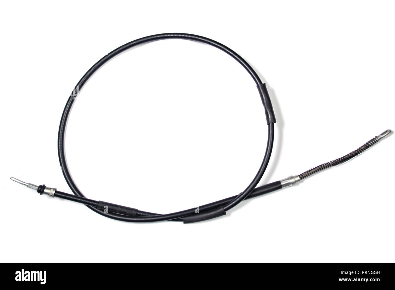 wire parking brake car isolated on white background Stock Photo - Alamy