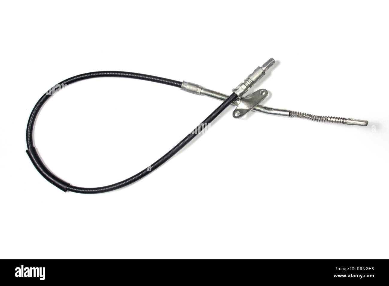 wire parking brake car isolated on white background Stock Photo - Alamy