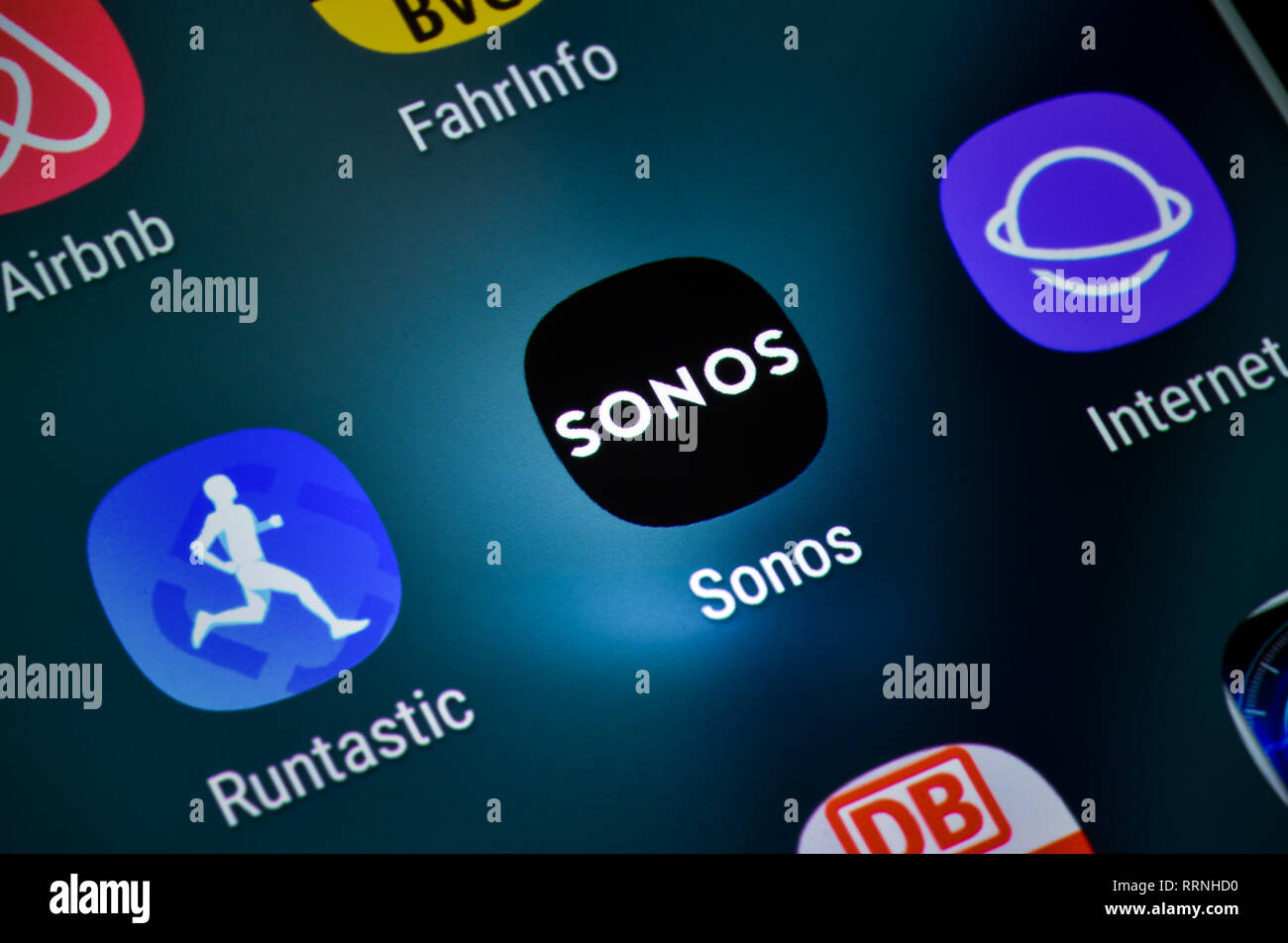 Smartphone, display, ext., Sonos, Display, App Stock Photo - Alamy Smartphone, display, ext., Sonos, Display, App Stock Photo - Alamy