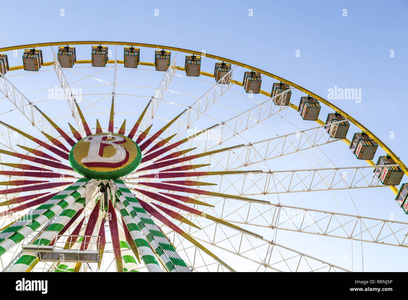 Big ferris wheel in Basel, Switzerland Stock Photo - Alamy