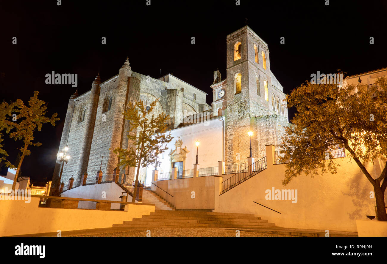 Church castle and fortress of Cazalla de la Sierra, Seville. Andalusia ...