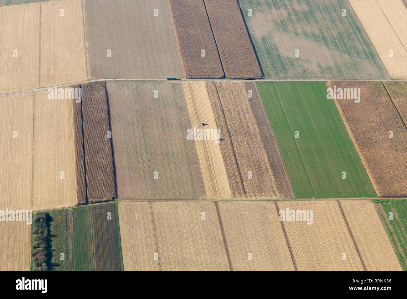 Aerial view of fields in Southern Germany Stock Photo - Alamy