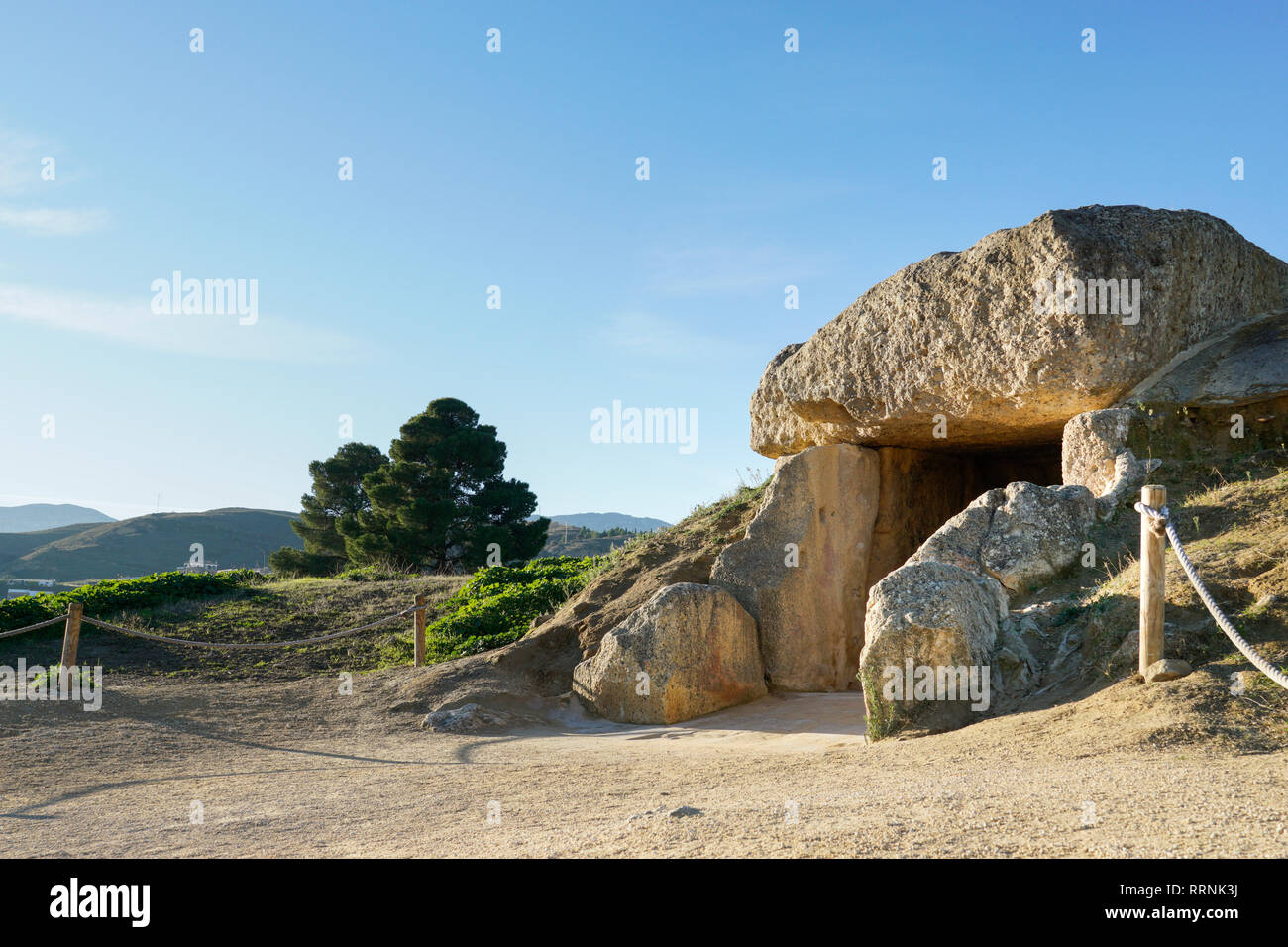 Dolmen of Menga in Antequera, Malaga. Spain Stock Photo - Alamy