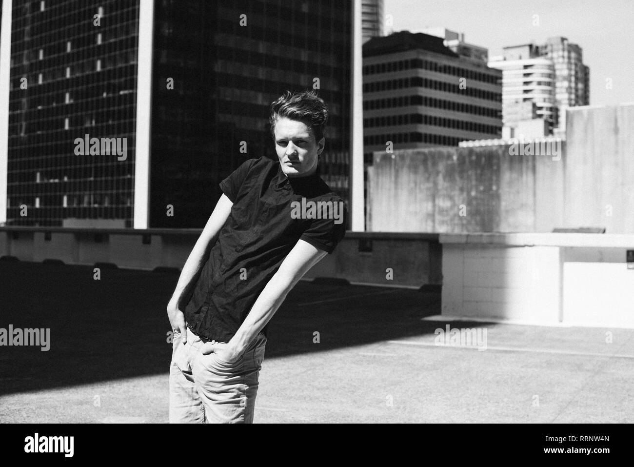 Cool man Black and White Stock Photos & Images - Alamy