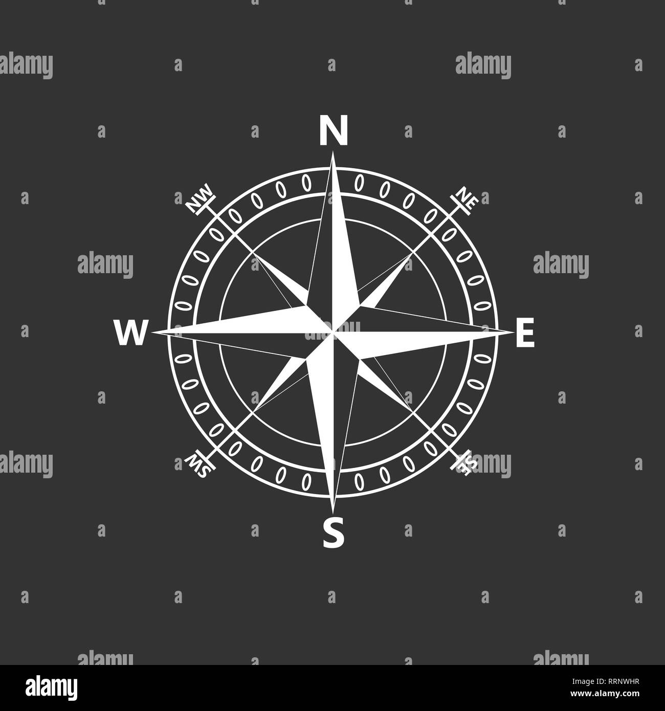 vector icon Compass rose, navigition icon. Vector illustration, flat ... vector icon Compass rose, navigition icon. Vector illustration, flat ...