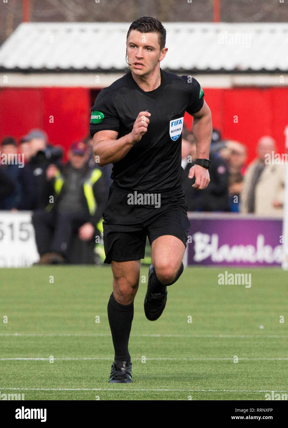 Referee Nick Walsh during the Scottish Premiership match at the ...