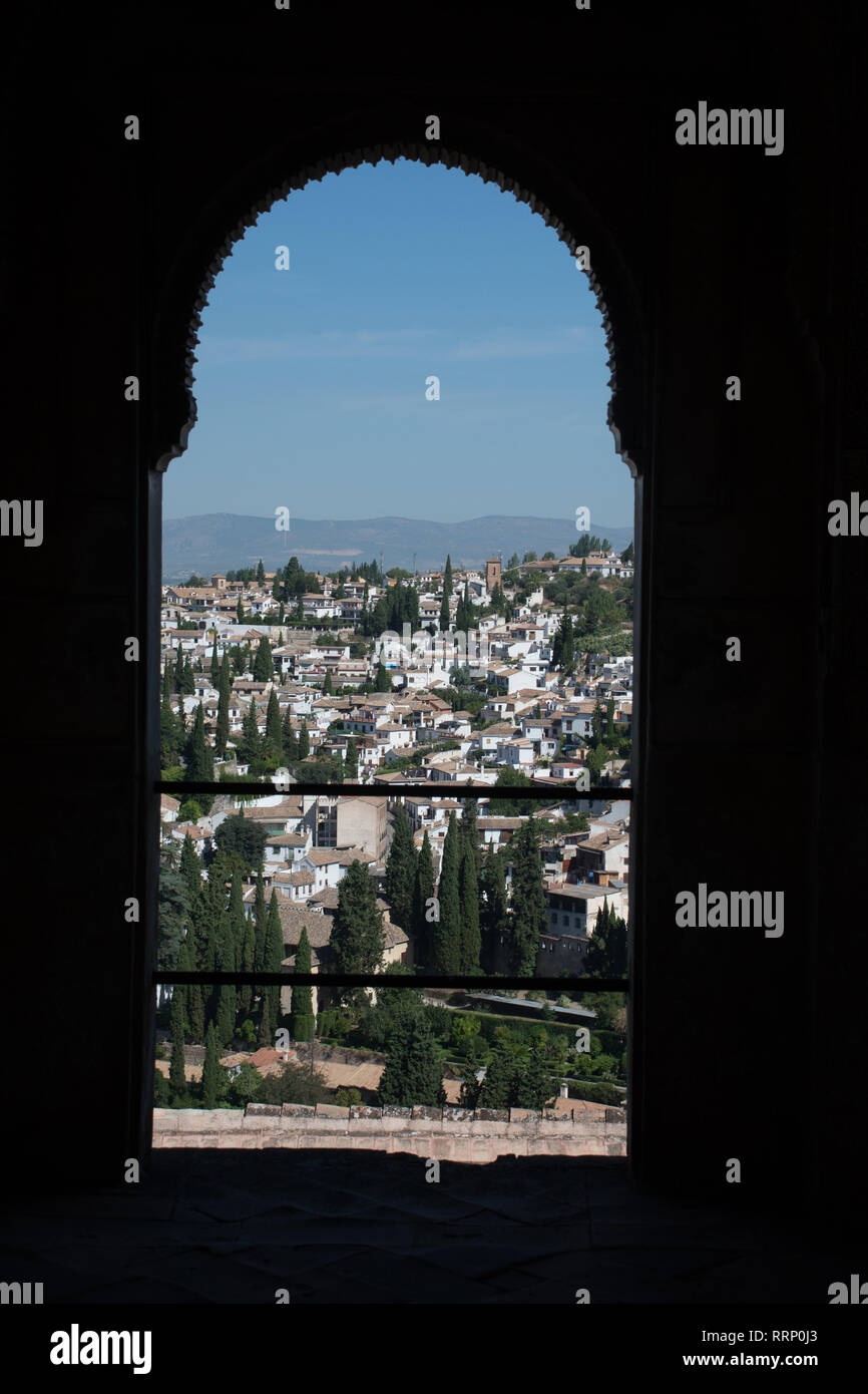 Inside alhambra granada andalucia spain hi-res stock photography and ...