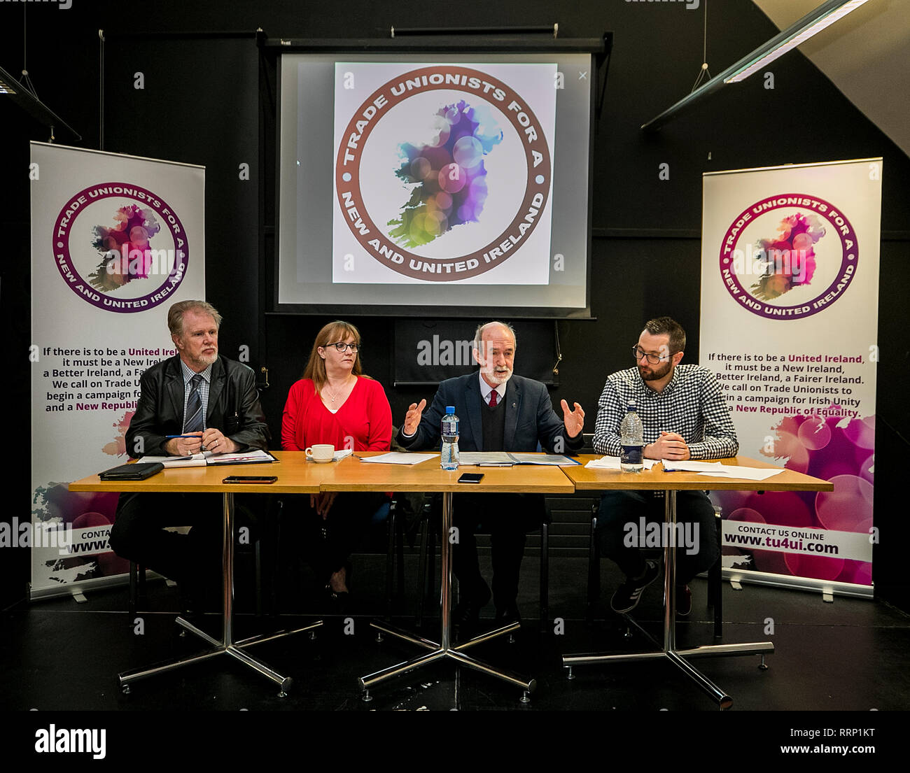 (left to right) Christy McQuillan, former SIPTU Divisional Organiser ...