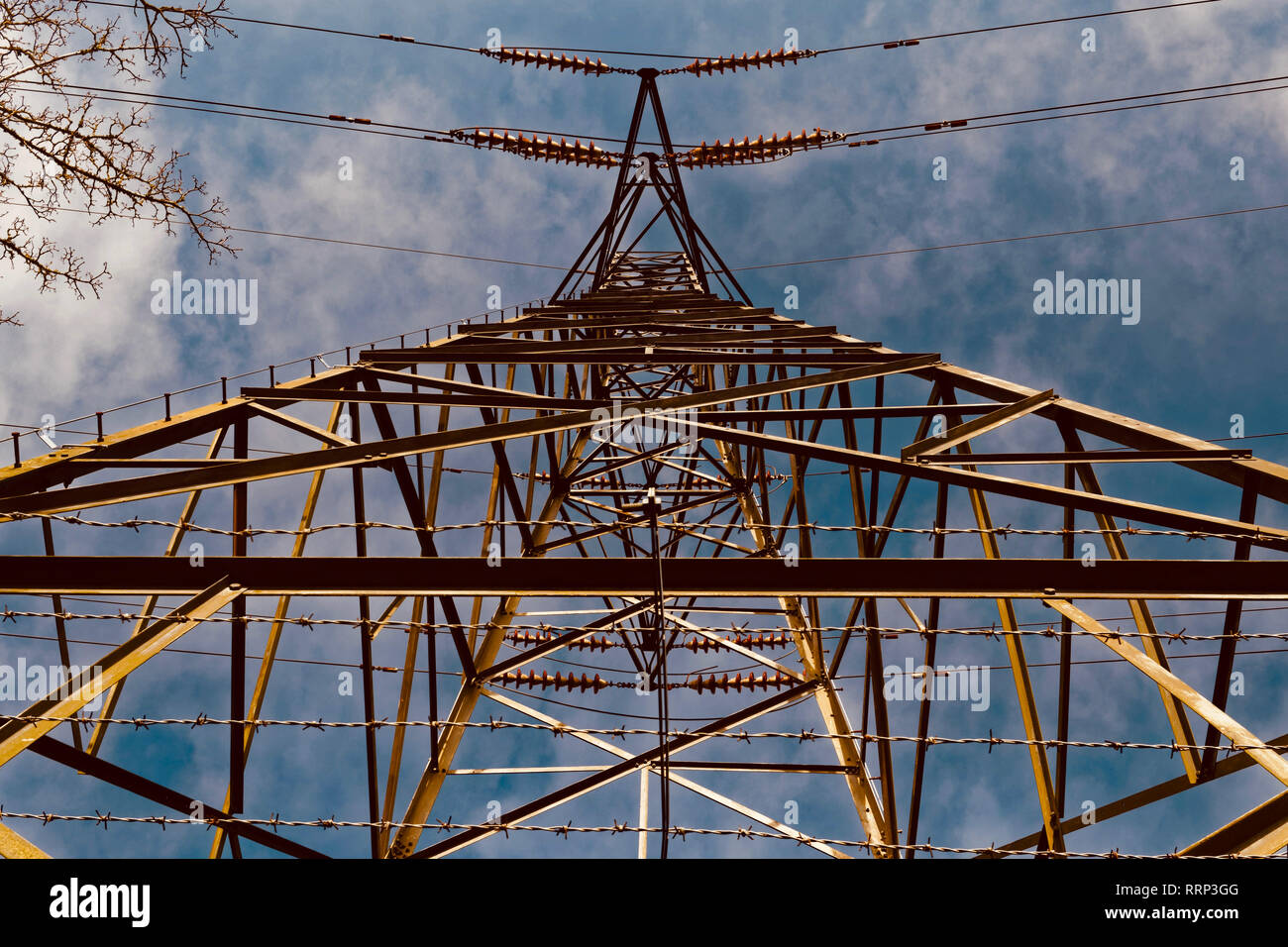High tension pylon hi-res stock photography and images - Alamy