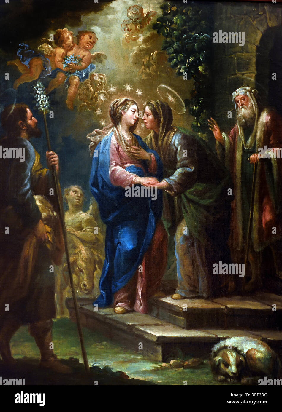 Visitation of virgin mary painting hi-res stock photography and images ...