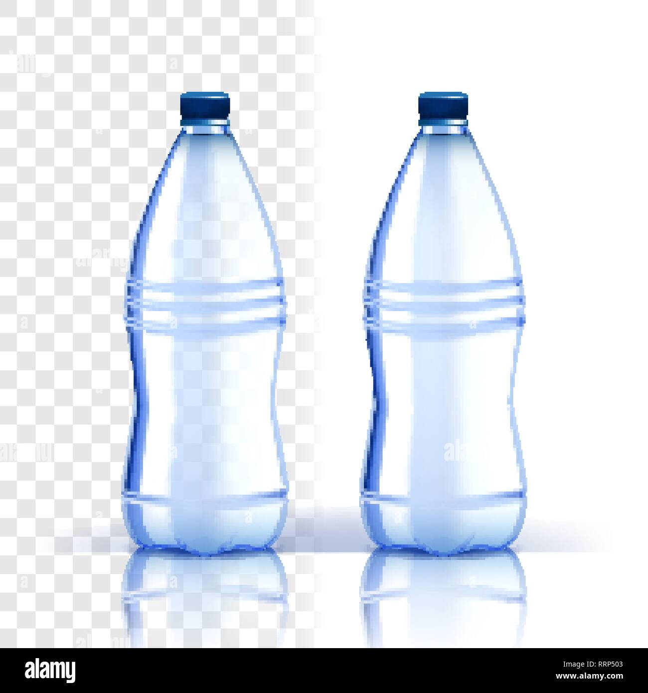 Plastic Bottle Vector. Recycle Beverage. Bluer Classic Water Bottle ...