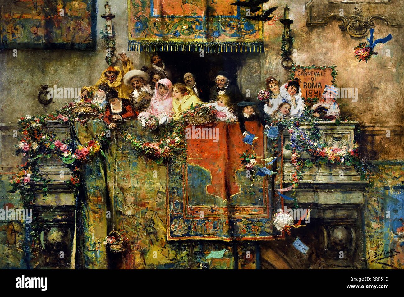 The Carnival in Rome by José Benlliure Gil 1855 - 1937 Andalusia ...