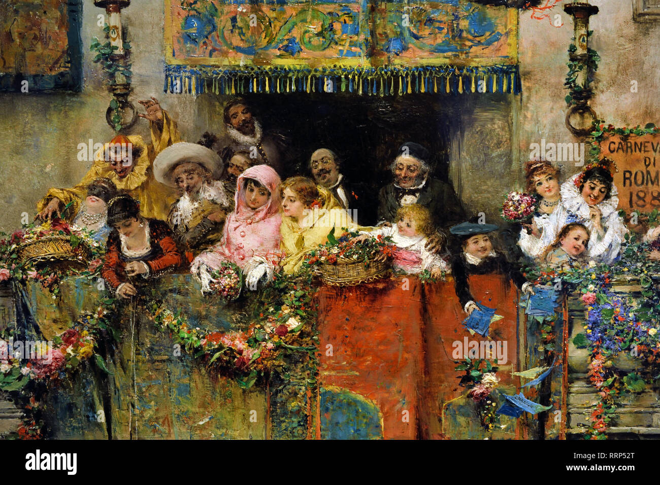 The Carnival in Rome by José Benlliure Gil 1855 - 1937 Andalusia ...