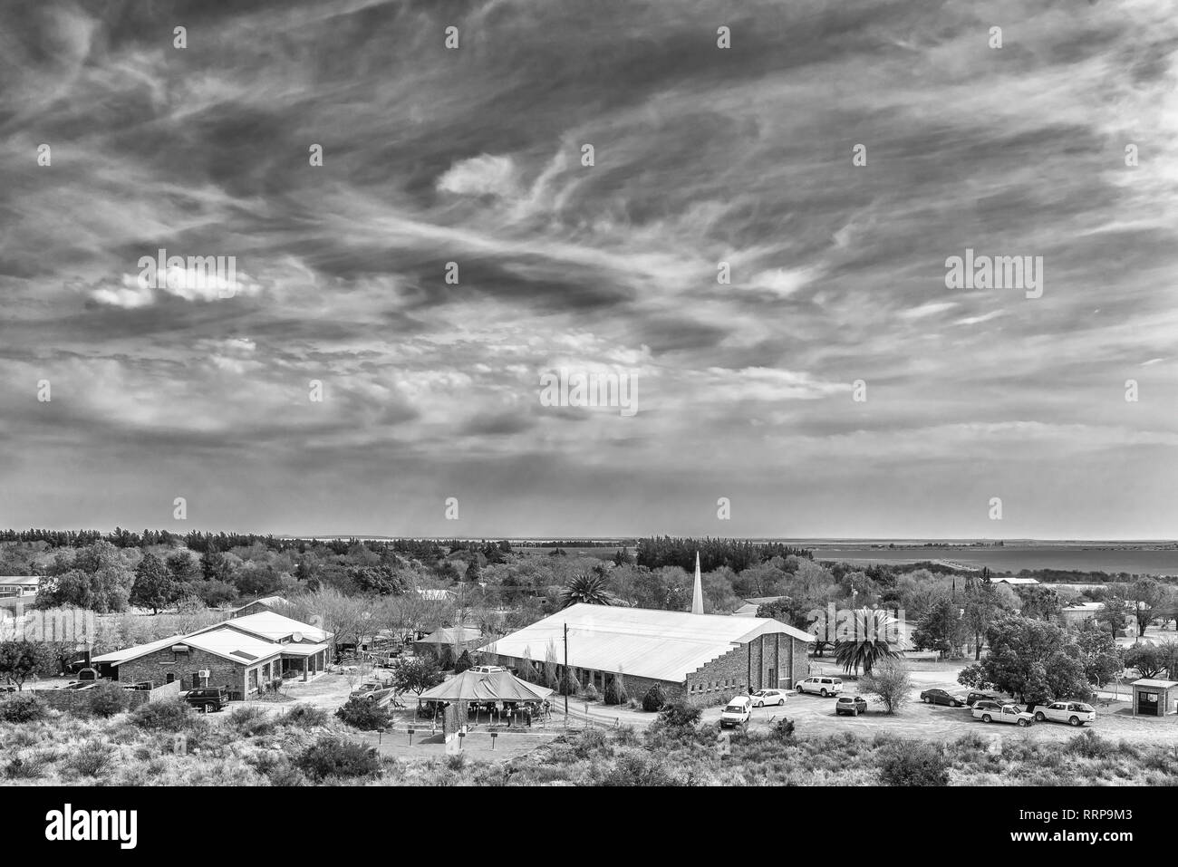 ORANIA, SOUTH AFRICA, SEPTEMBER 1, 2018: View of Orania as seen from ...