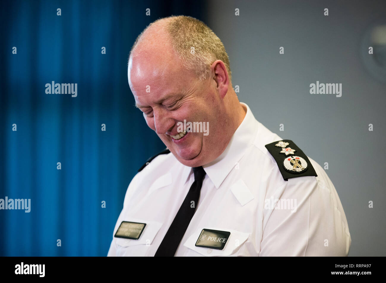 PSNI Chief Constable George Hamilton during a press conference at the ...