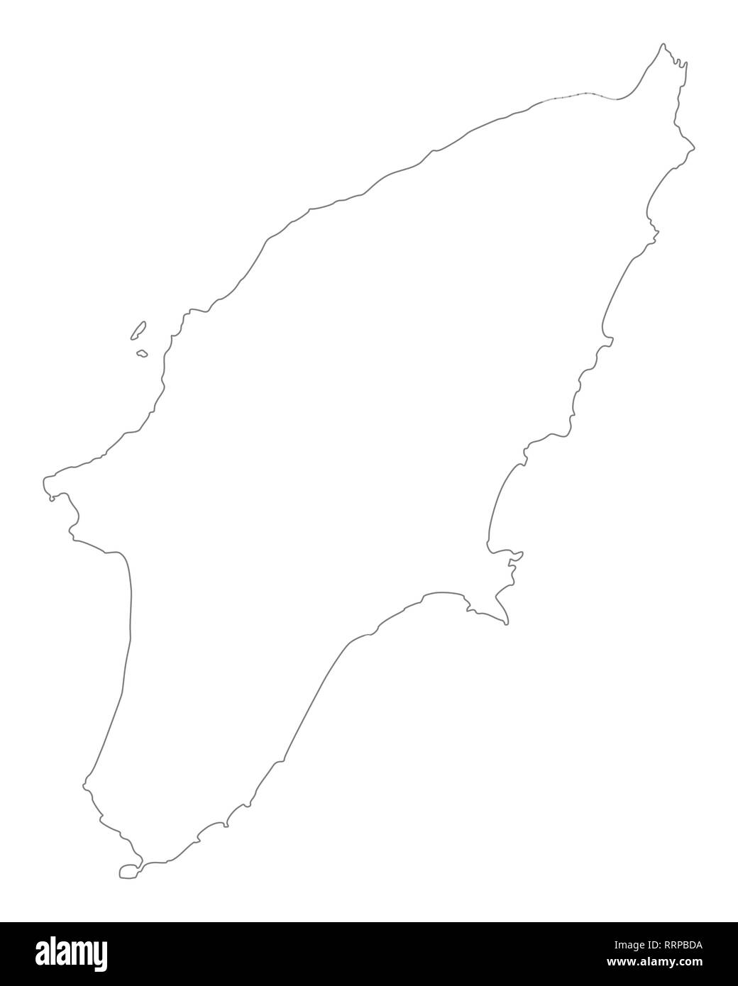Map of Rhodes Stock Photo - Alamy