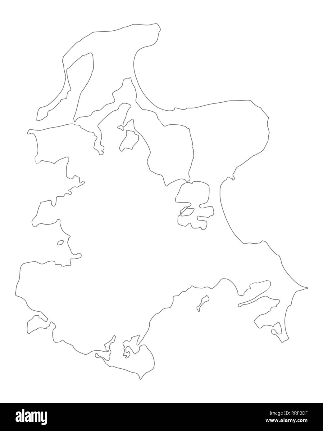 Map of Ruegen Stock Photo - Alamy