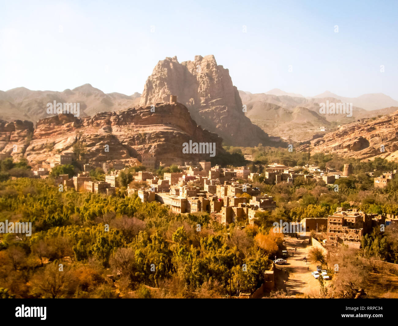 City of Sana'a, streets and buildings of the city in Yemen, sights and ...