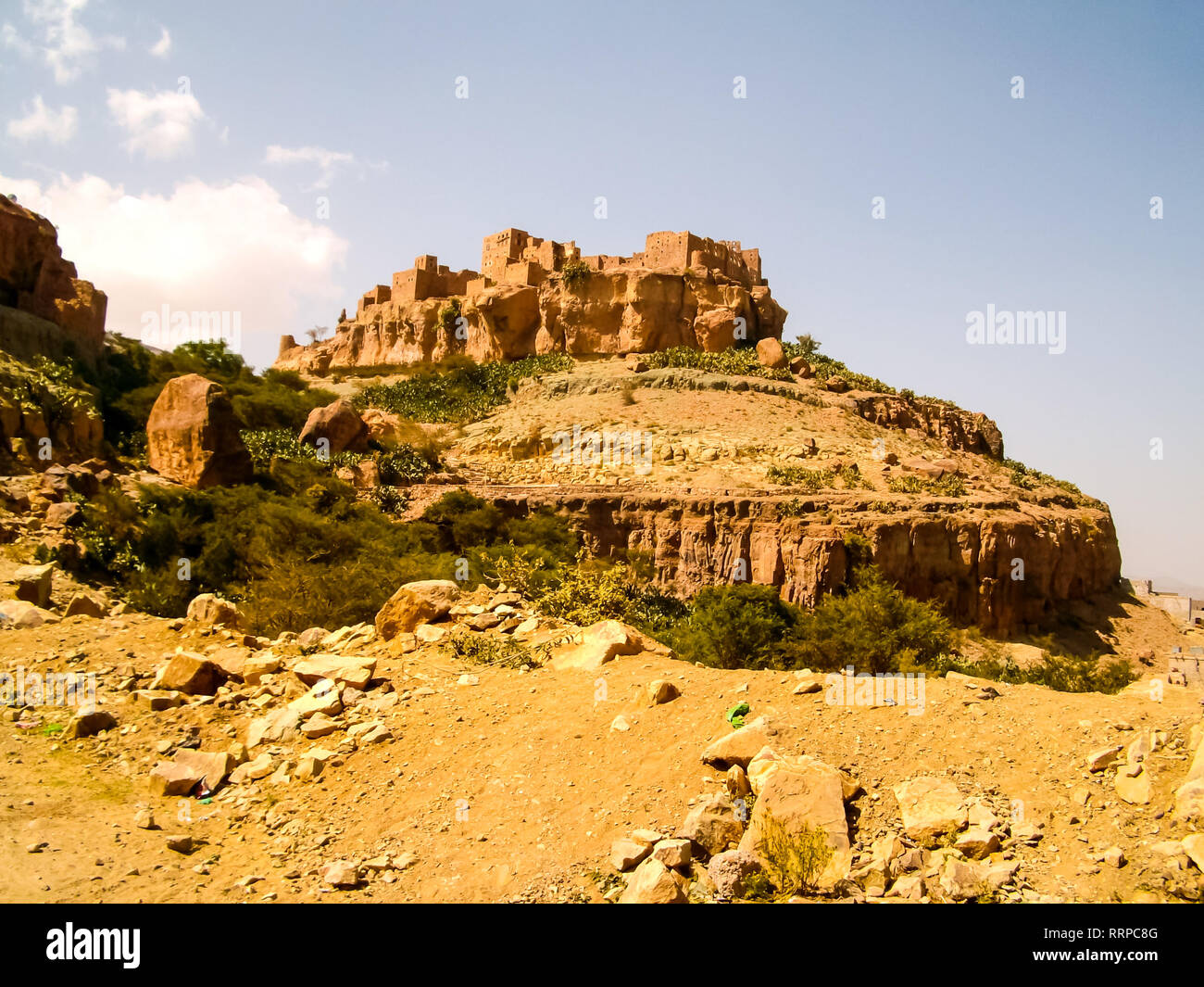 City of Sana'a, streets and buildings of the city in Yemen, sights and ...