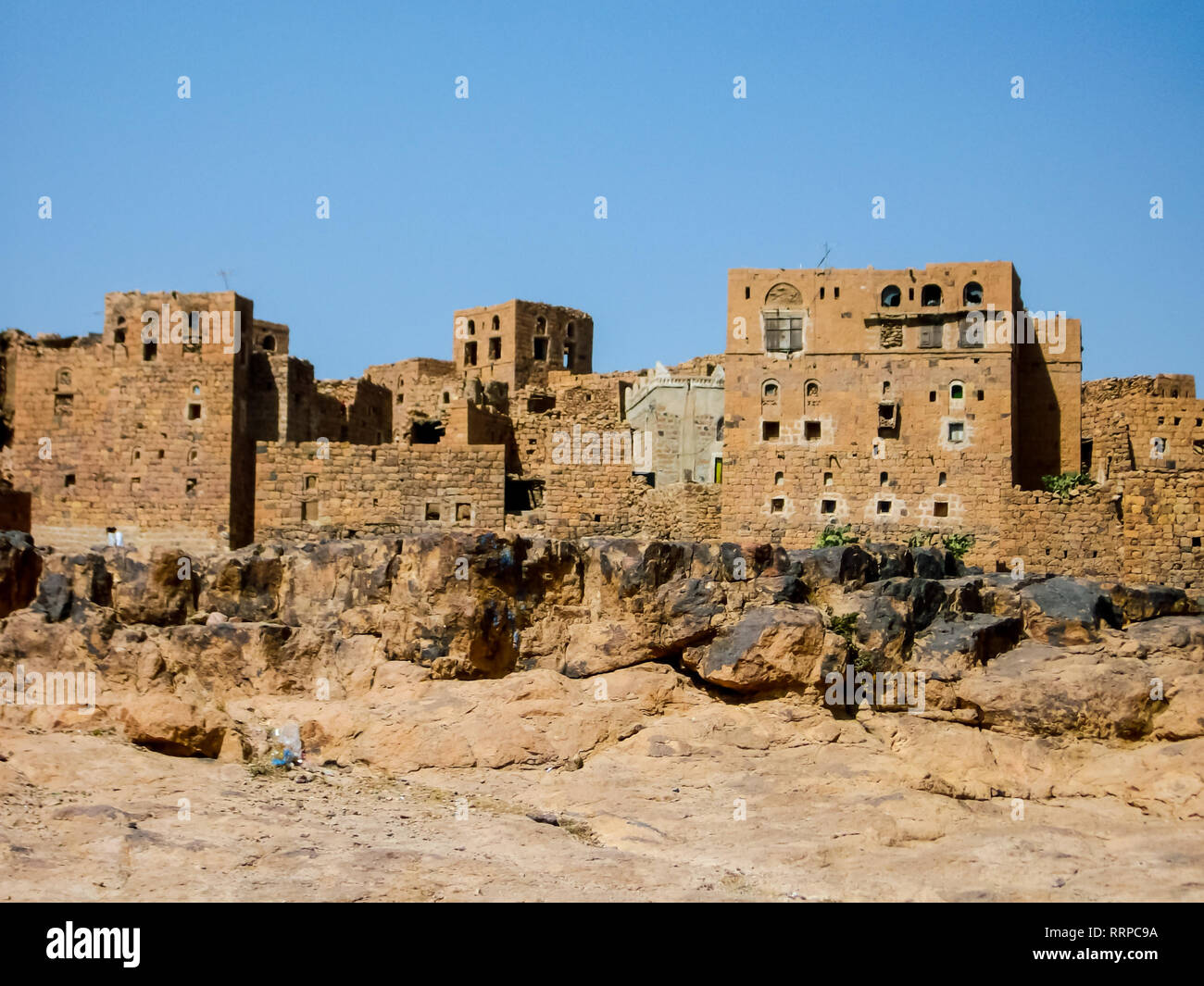 City of Sana'a, streets and buildings of the city in Yemen, sights and ...