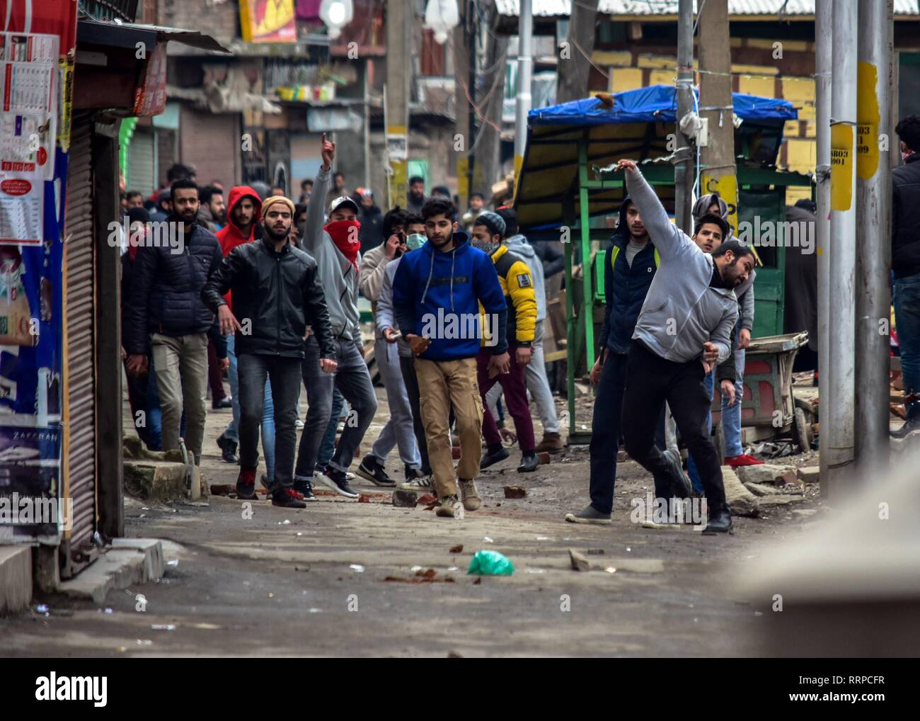 Local and police clash hi-res stock photography and images - Alamy