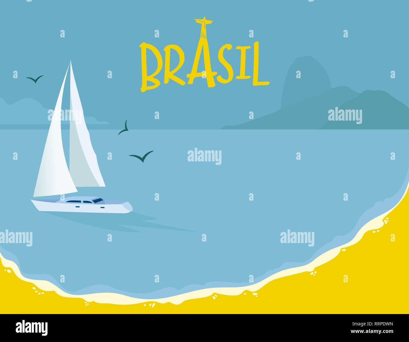 Beaches of Brazil Stock Vector Image & Art - Alamy