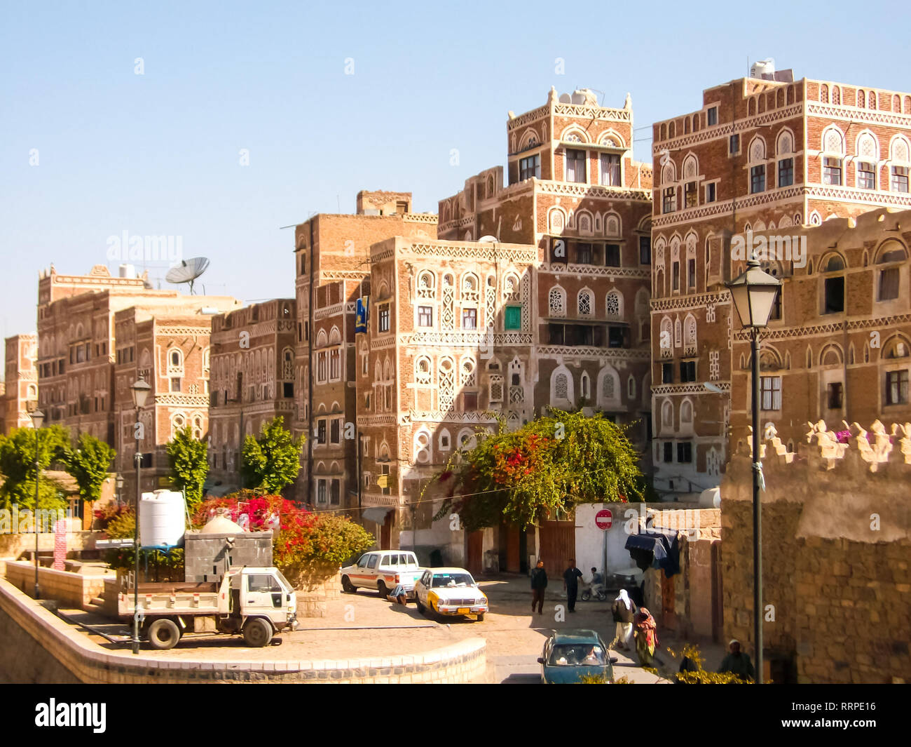 Sana'a, Yemen - May 12, 2015: City of Sana'a, streets and buildings of ...