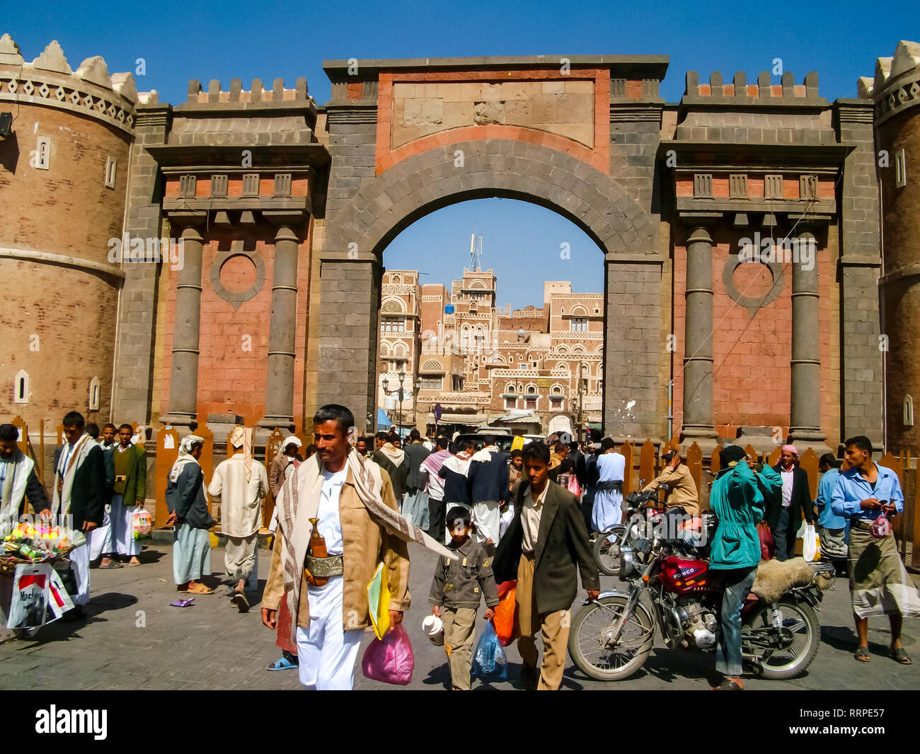 Sana'a, Yemen - May 12, 2015: City of Sana'a, streets and buildings of ...