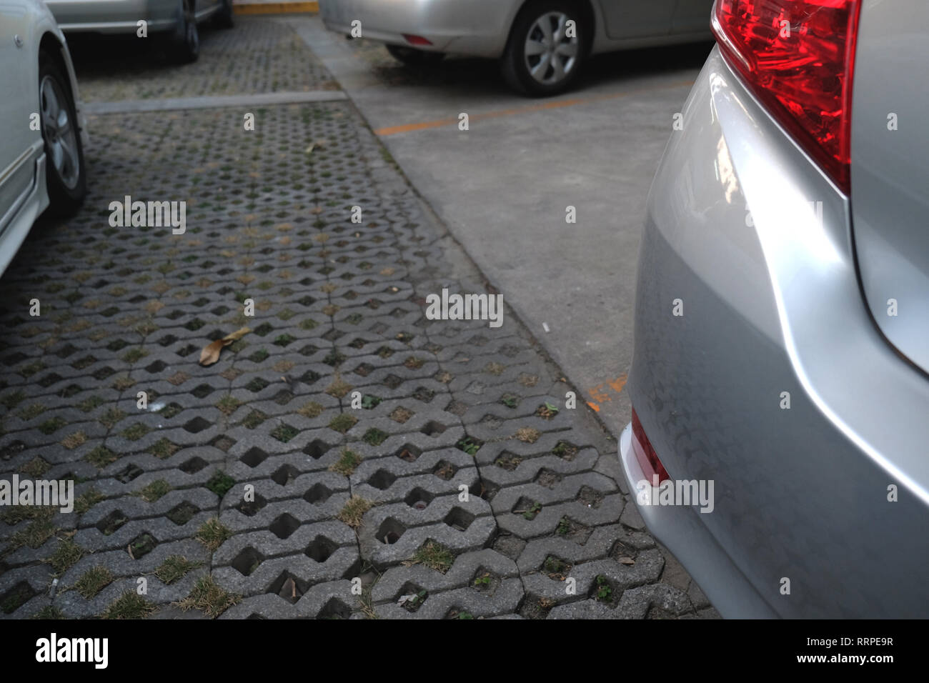 The image of Car parking in car park on daytime Stock Photo - Alamy