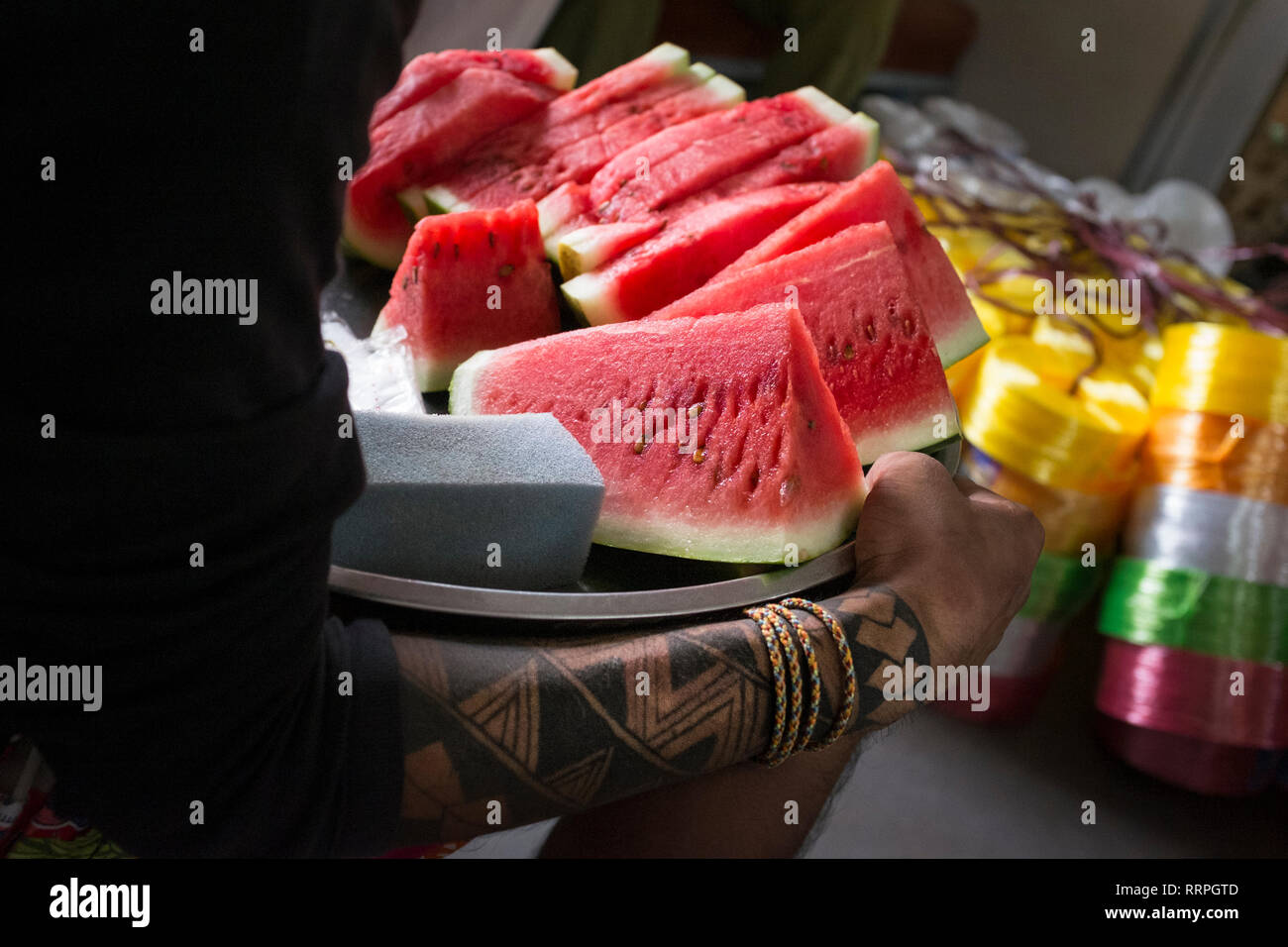 Watermelon seller man hi-res stock photography and images - Alamy