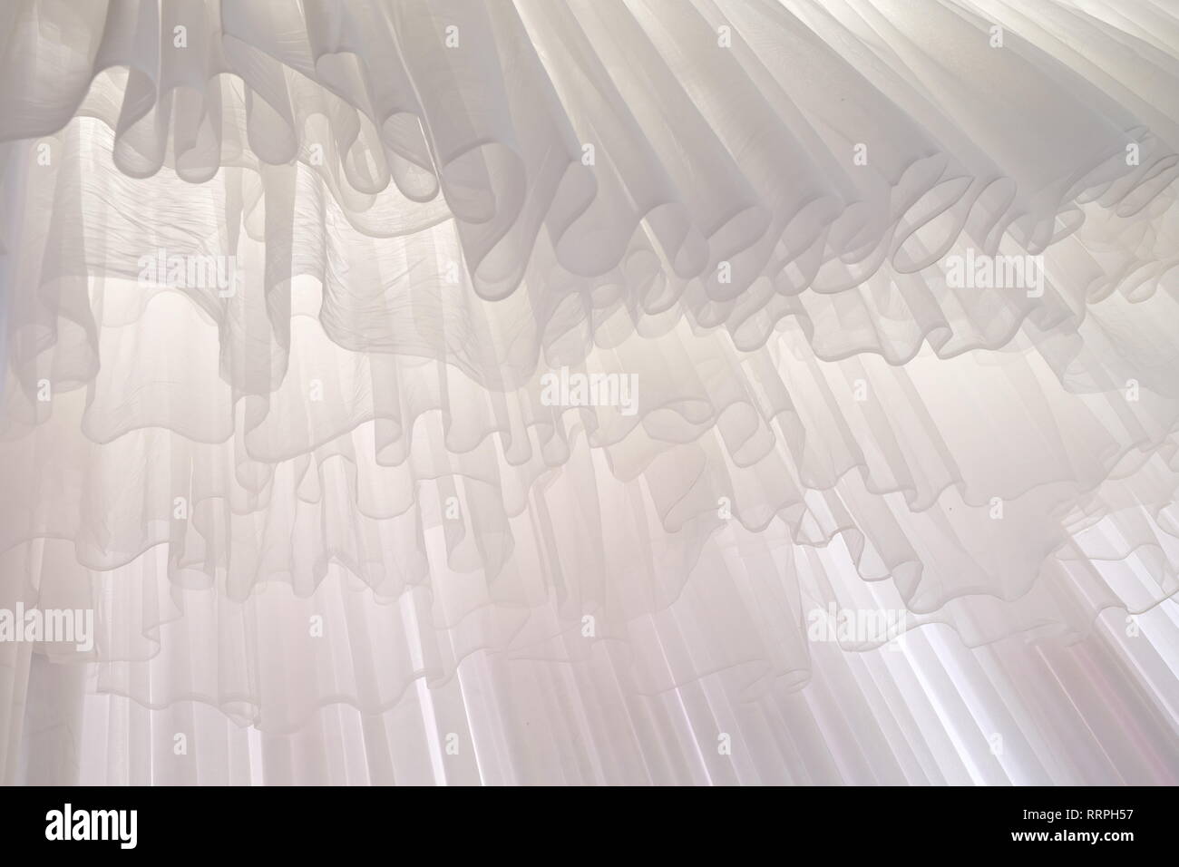 White curtain home interior background Stock Photo - Alamy