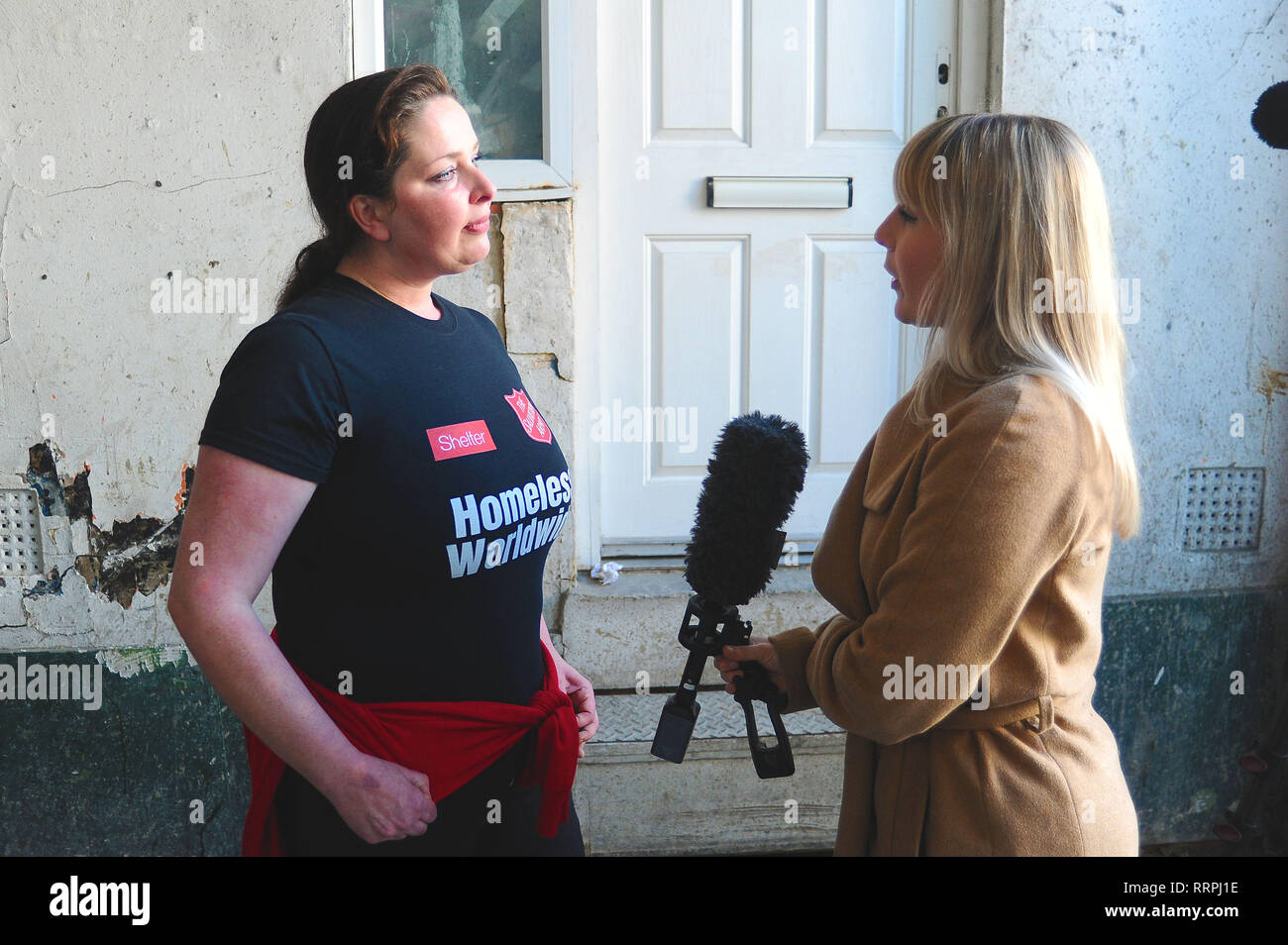 Jenny Roberts Join Celebrities Gathering For ITV News Interview, London ...