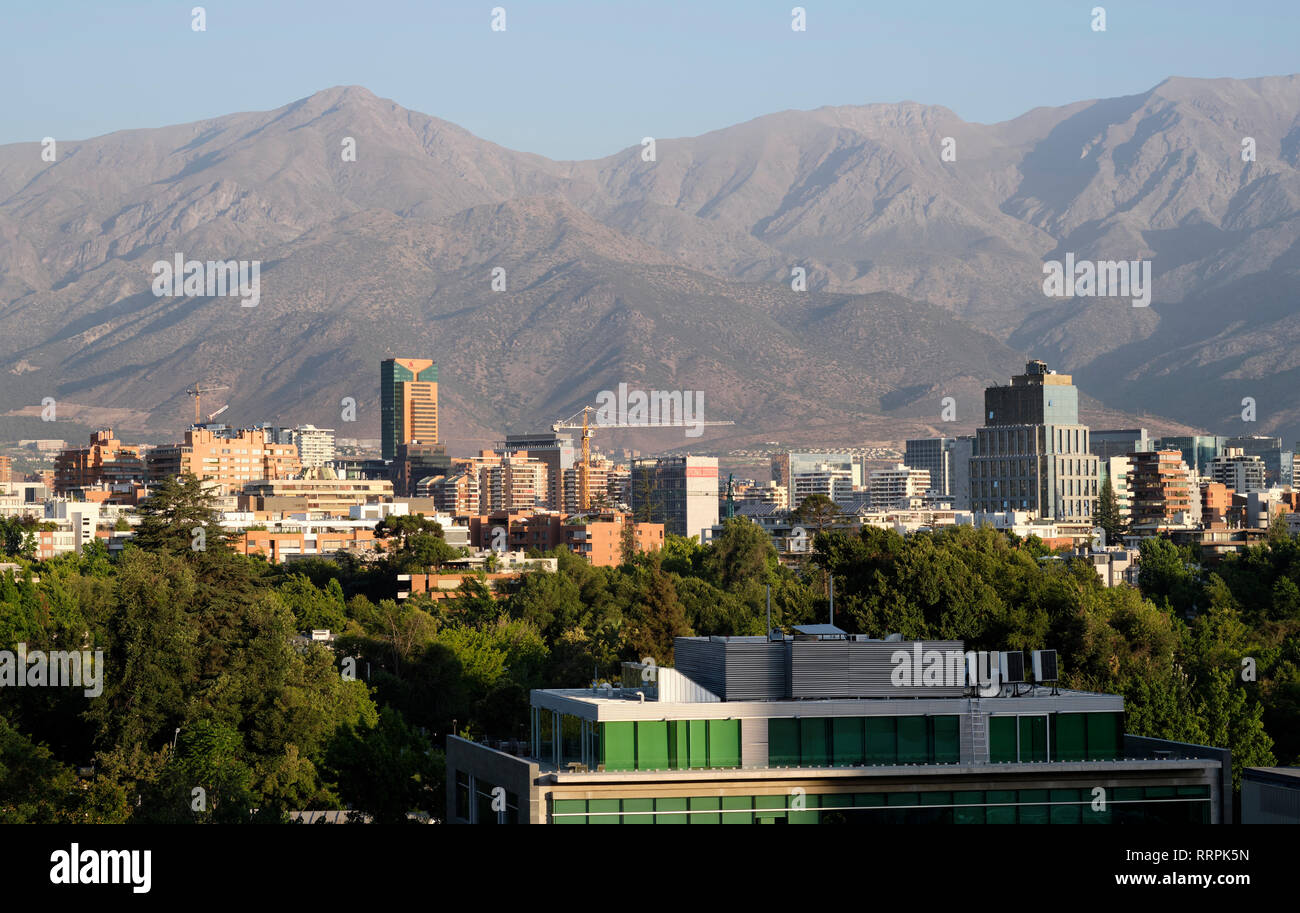 View over the city Santiago de Chile, capital of Chile Stock Photo - Alamy