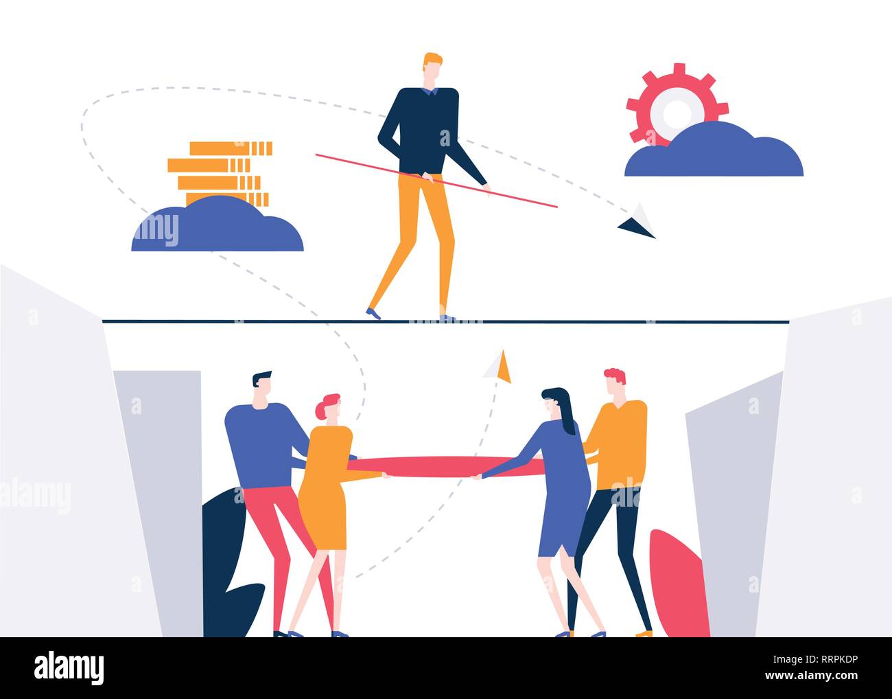 Motivation - colorful flat design style vector illustration Stock ...