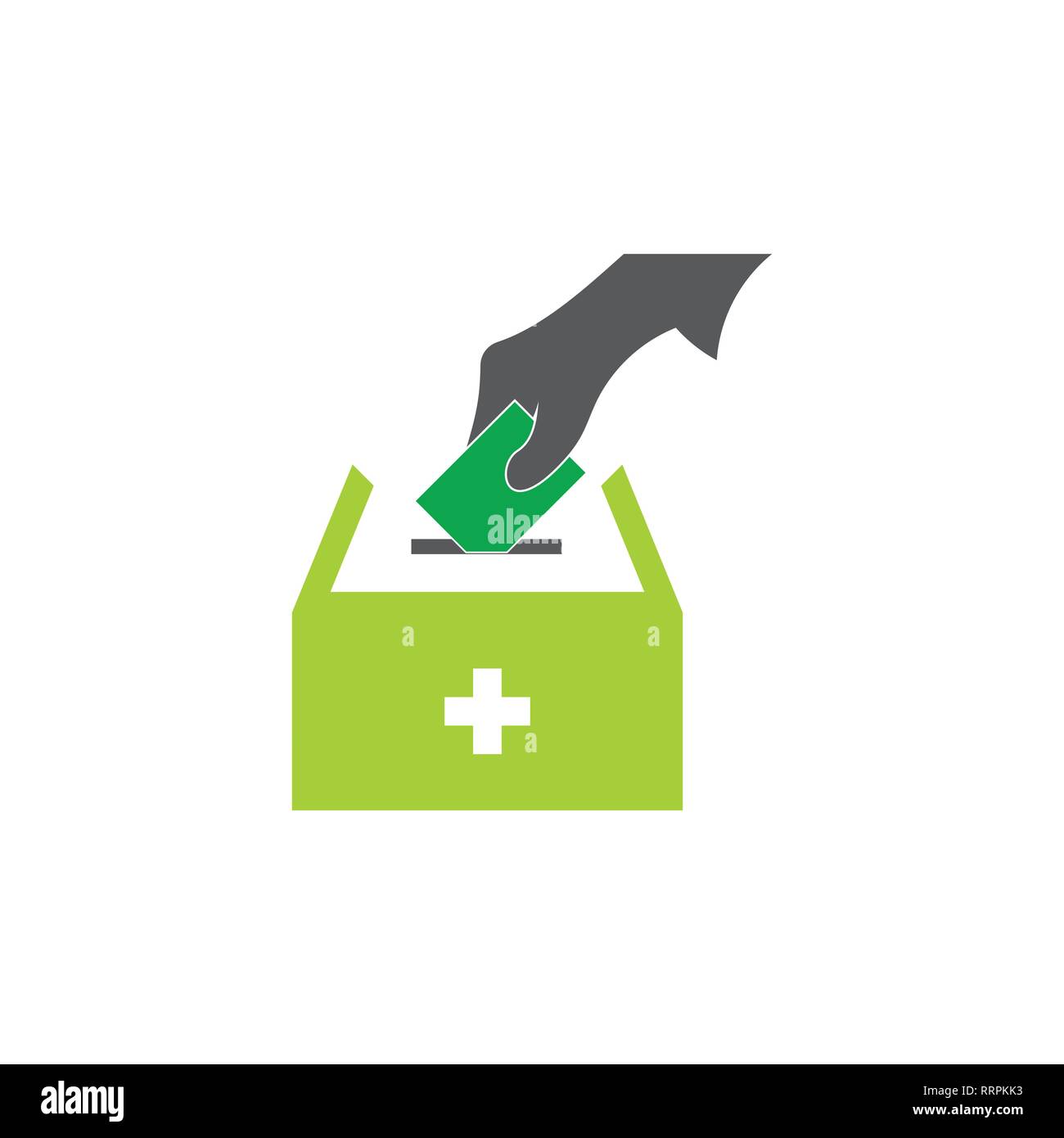 hand insert card plus medical symbol vector Stock Vector Image & Art ...