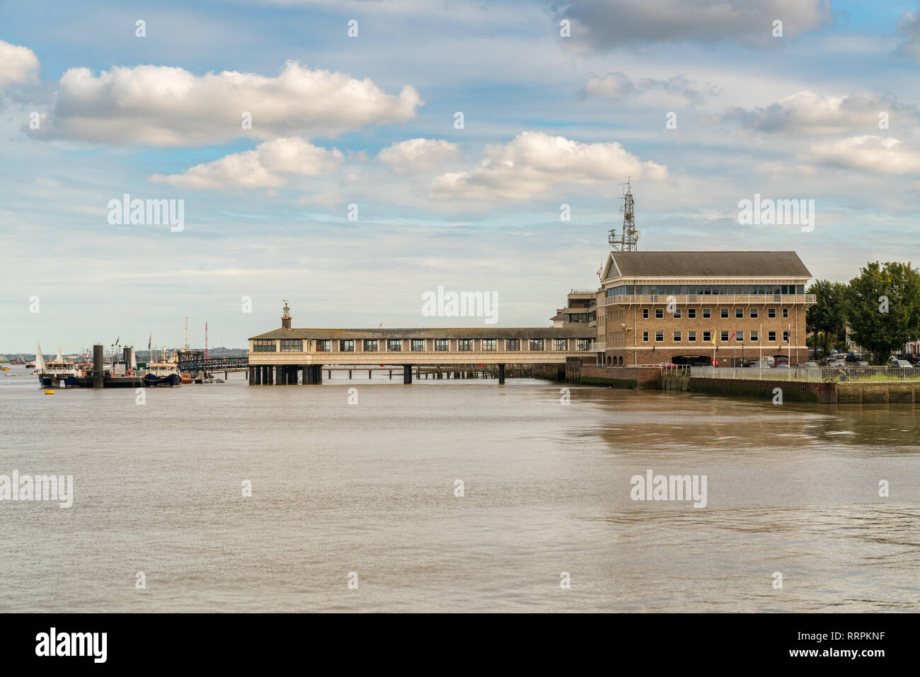 Gravesend, Kent, England, UK - September 23, 2017: View at the River ...