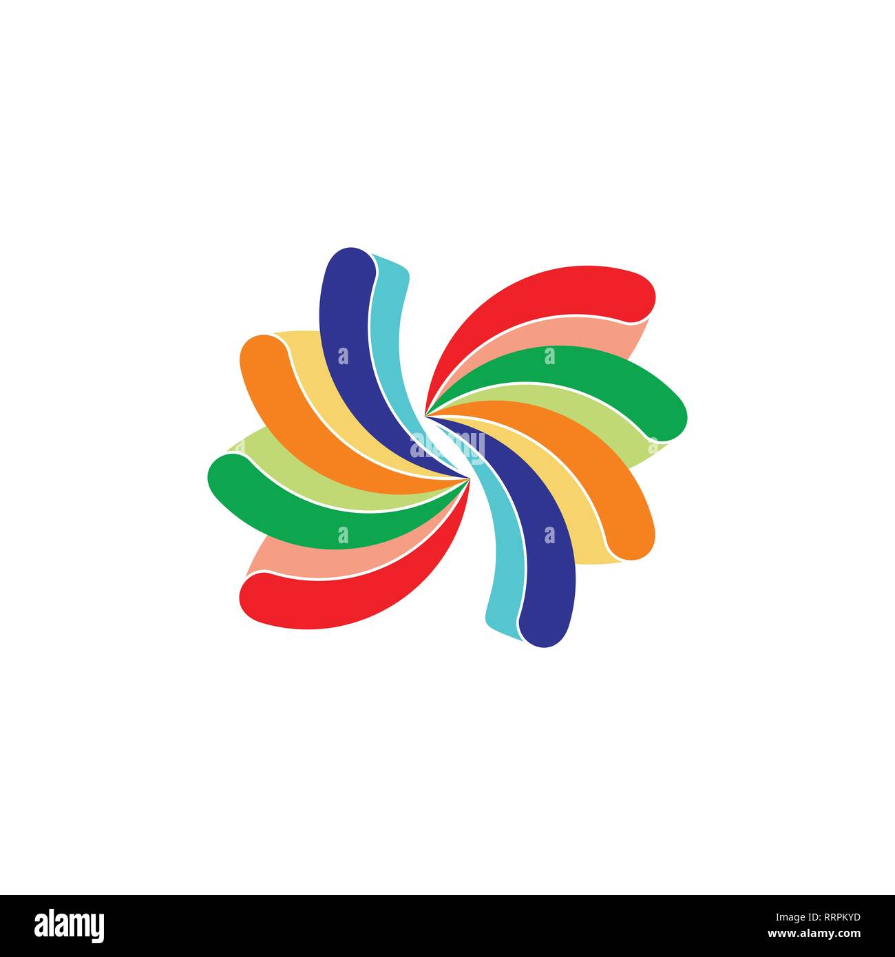 colorful spread motion logo vector Stock Vector Image & Art - Alamy