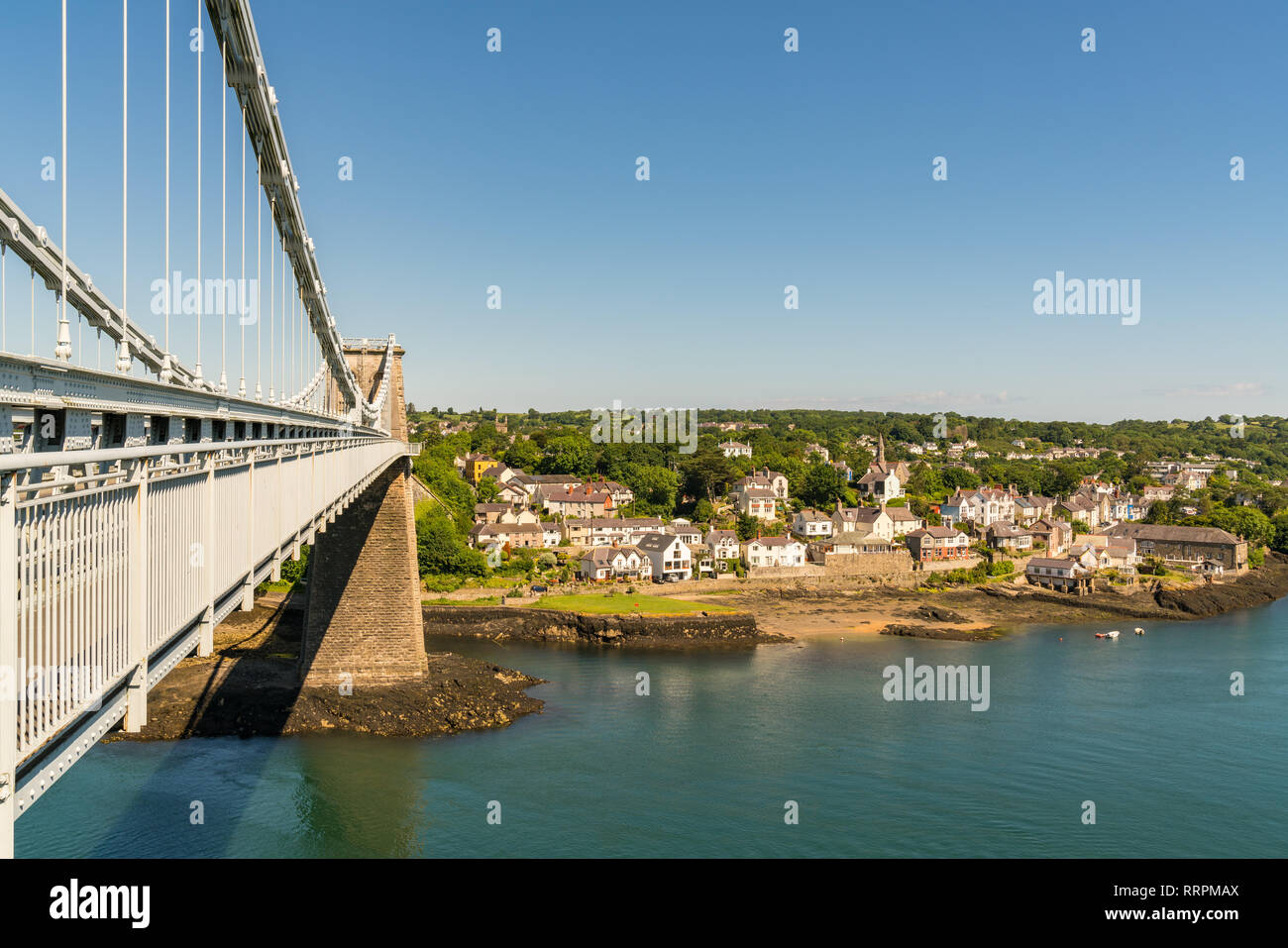 Menai bridge boat hi-res stock photography and images - Alamy