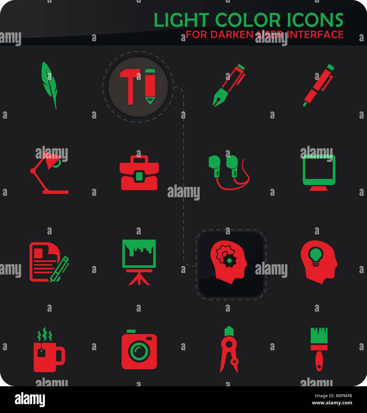 Creative process icons set Stock Vector Image & Art - Alamy