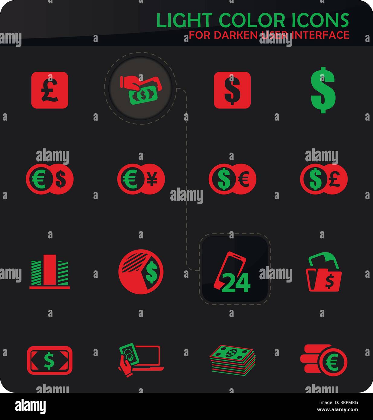 Currency exchange icons set Stock Vector Image & Art - Alamy