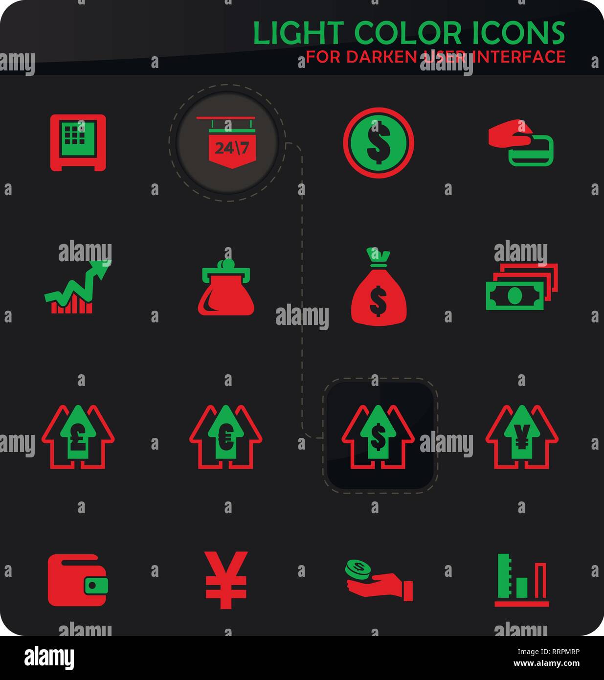 Currency exchange icons set Stock Vector Image & Art - Alamy