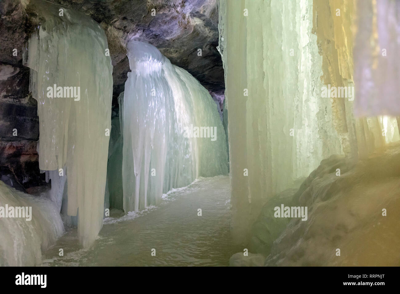 Eben Junction, Michigan - The Eben Ice Caves, also known as the Rock ...