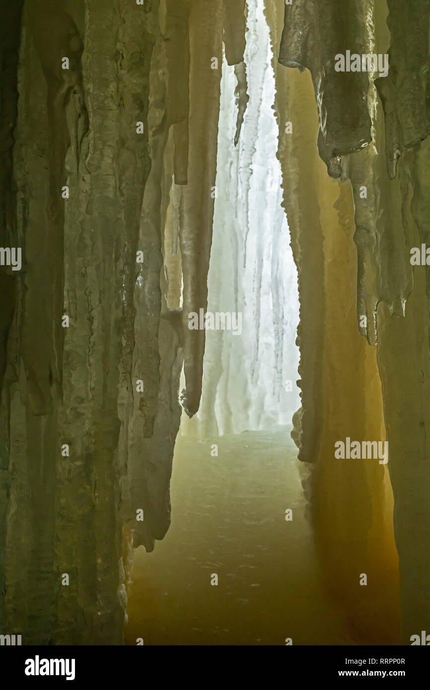 Eben Junction, Michigan - The Eben Ice Caves, also known as the Rock ...